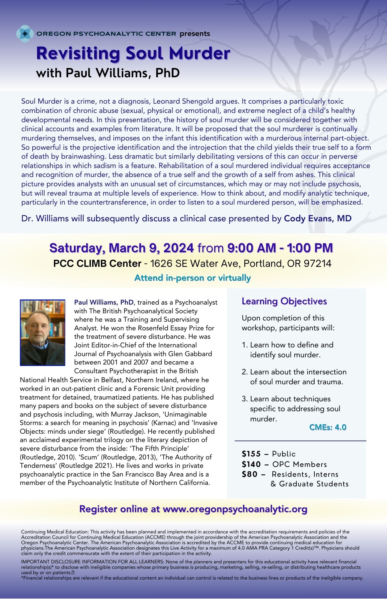 SP Paul Williams, PhD