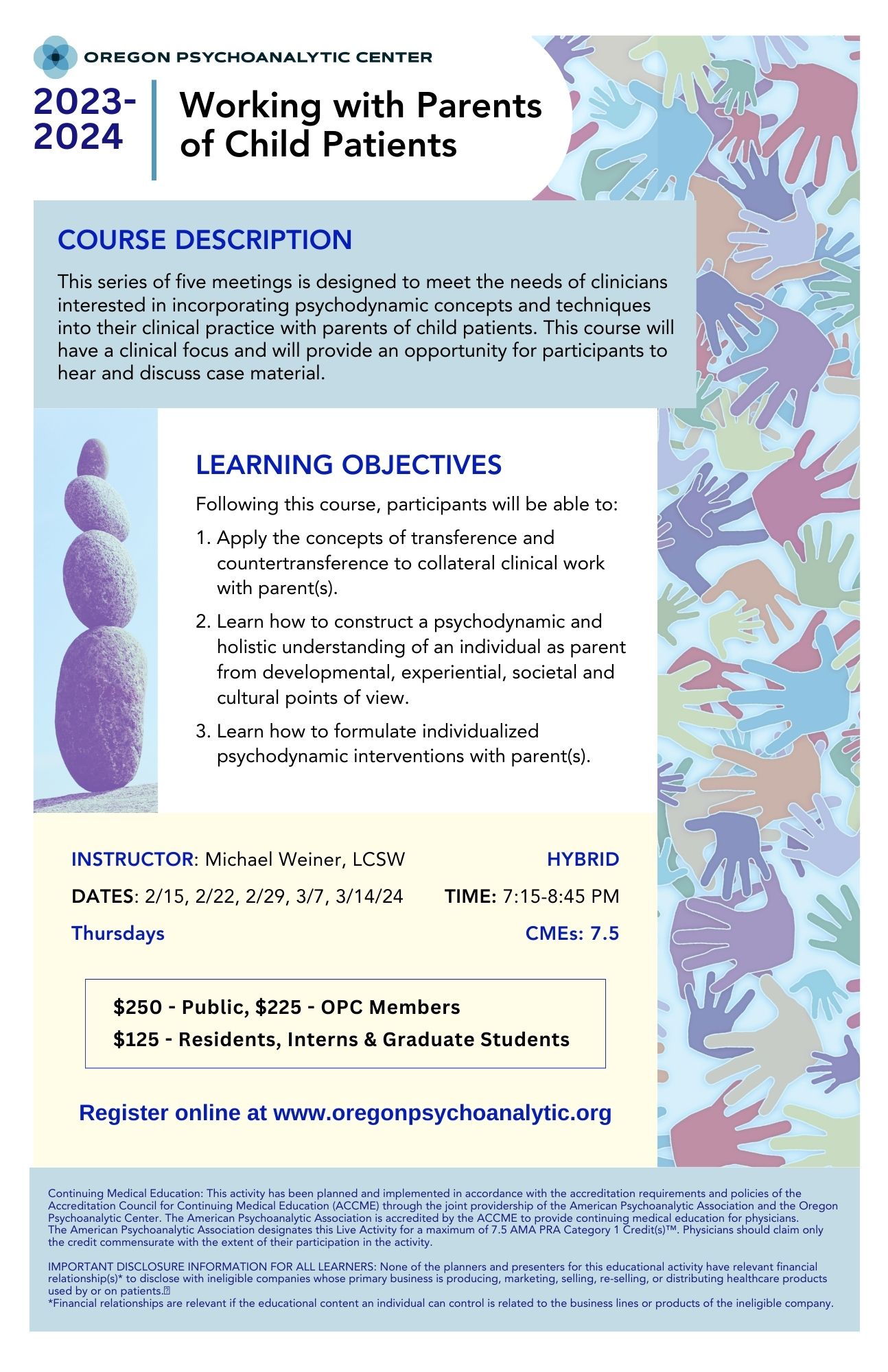 CE Working with Parents of Child Patients (Virtual or In Person)